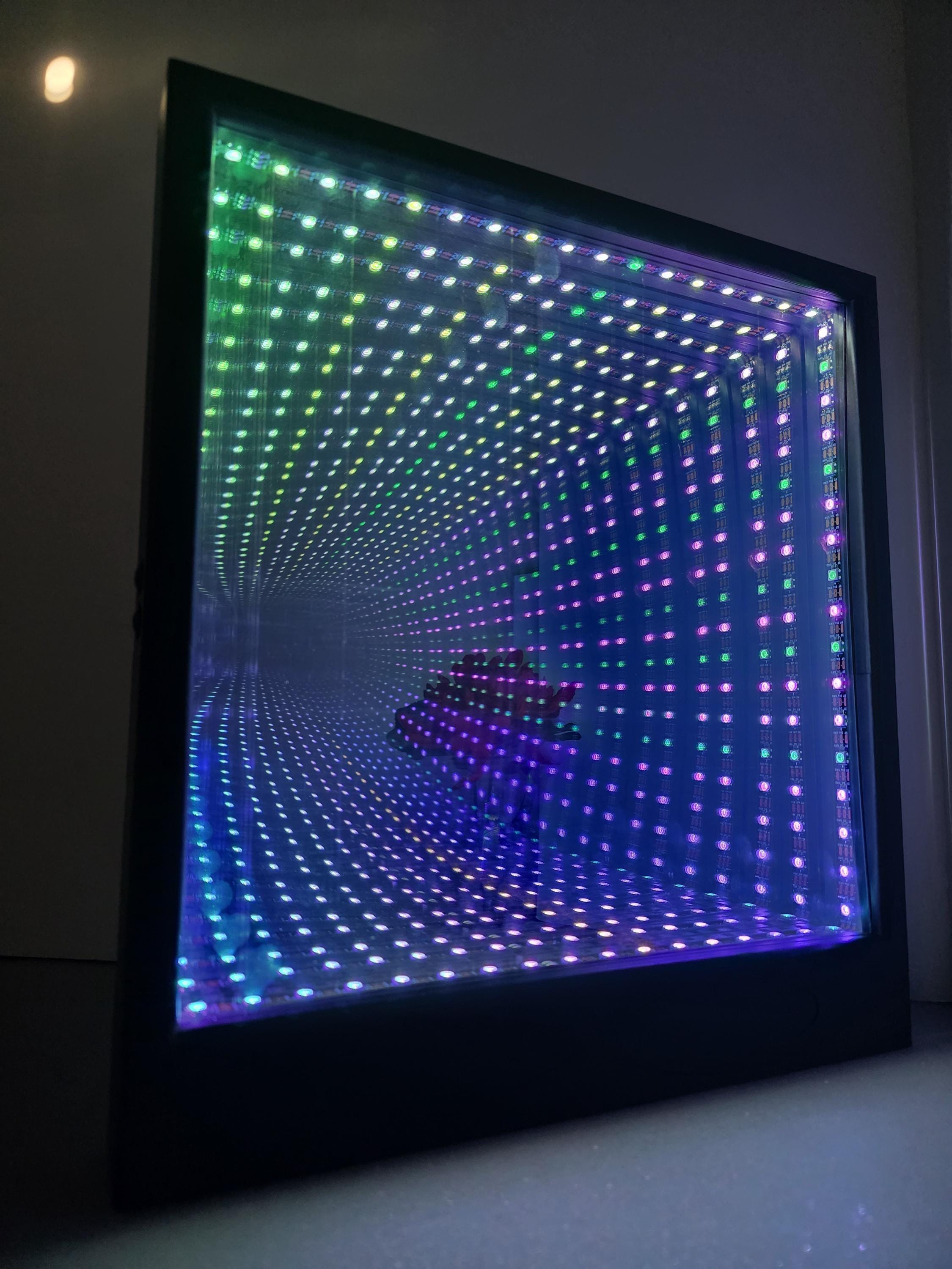 Infinity Mirror + Inserts | Changeable Colors and Effects | Large Frame ...