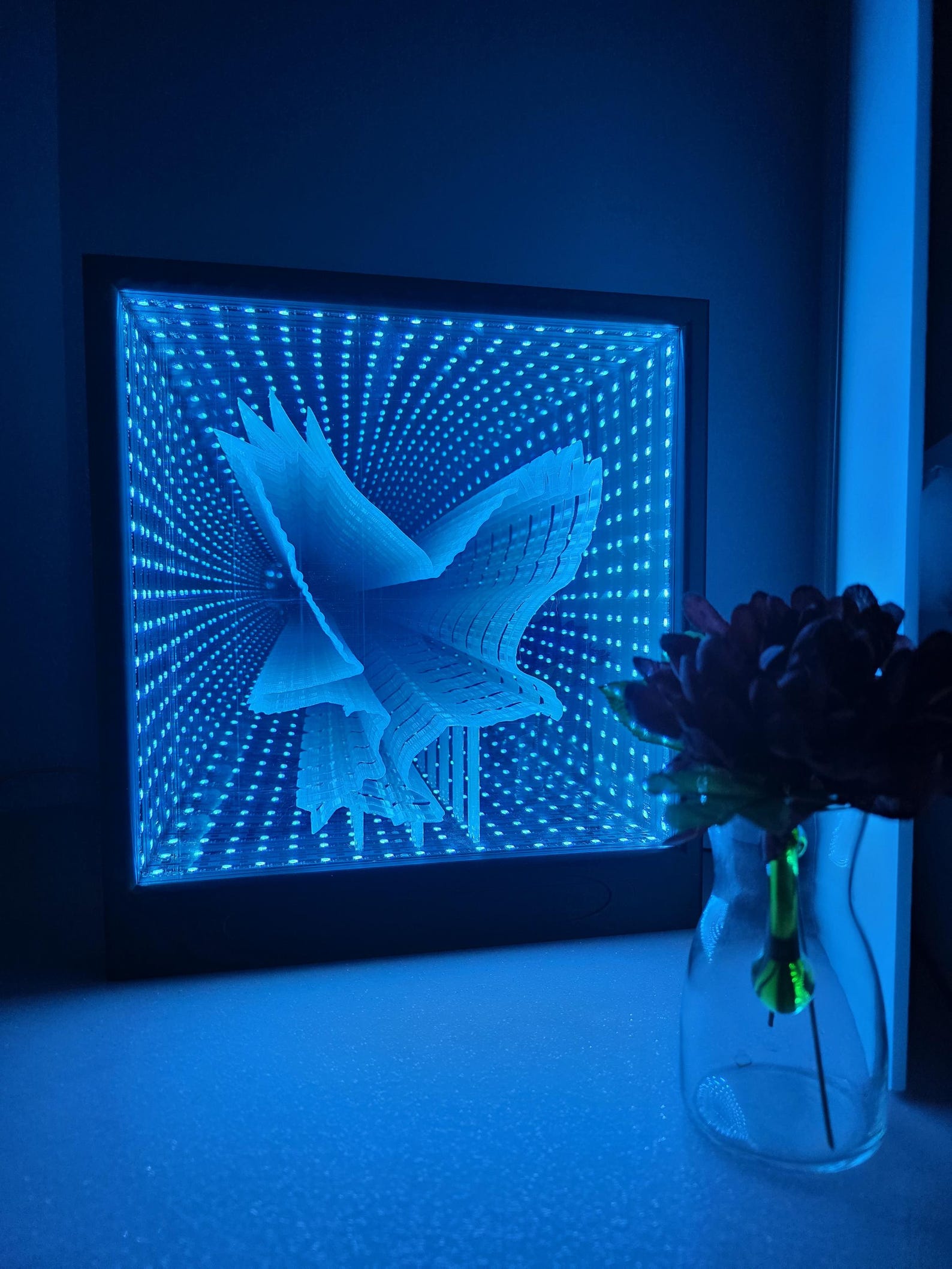 Infinity Mirror + Inserts | Changeable Colors and Effects | Large Frame ...