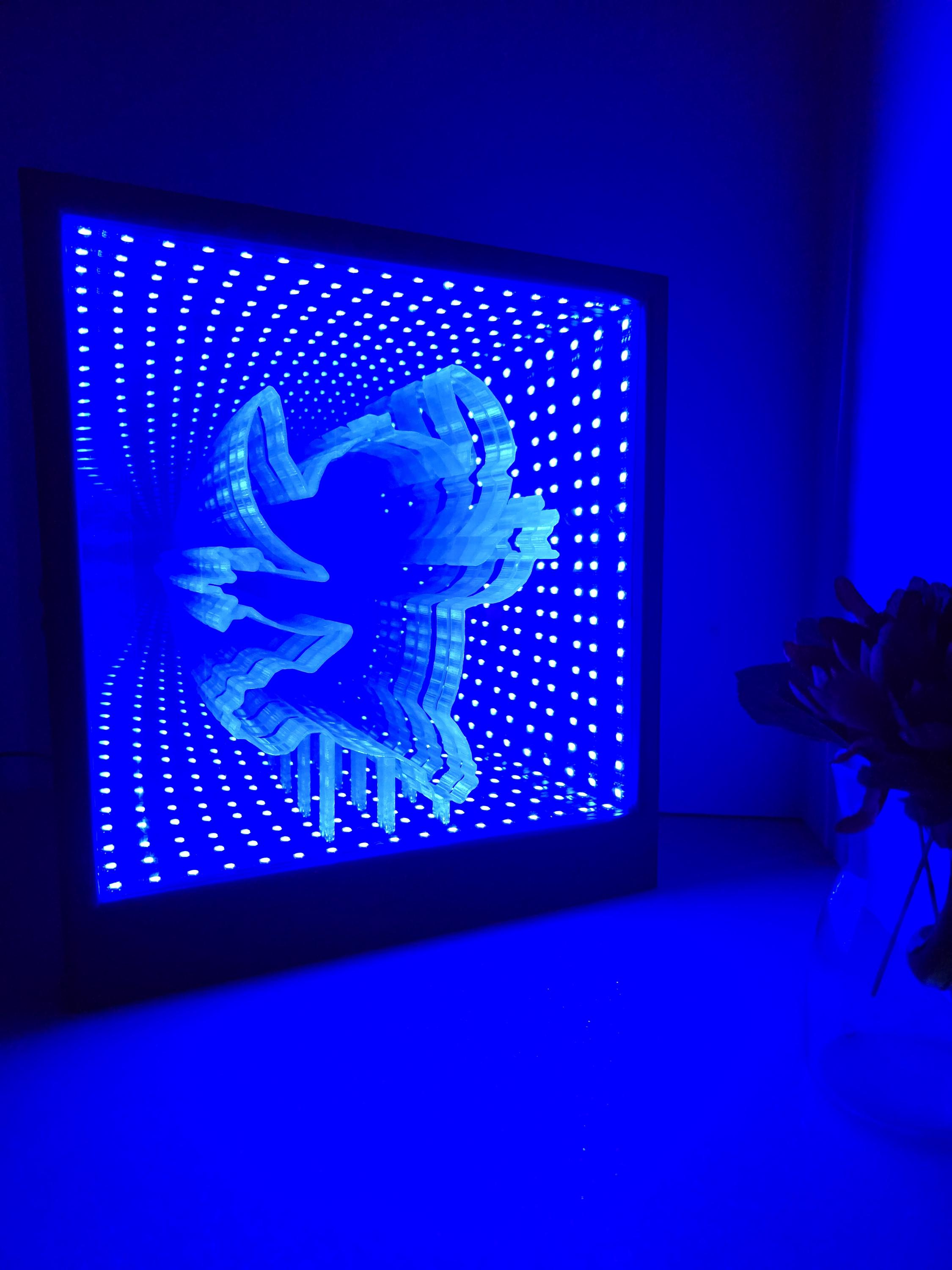 Infinity Mirror + Inserts | Changeable Colors and Effects | Large Frame ...