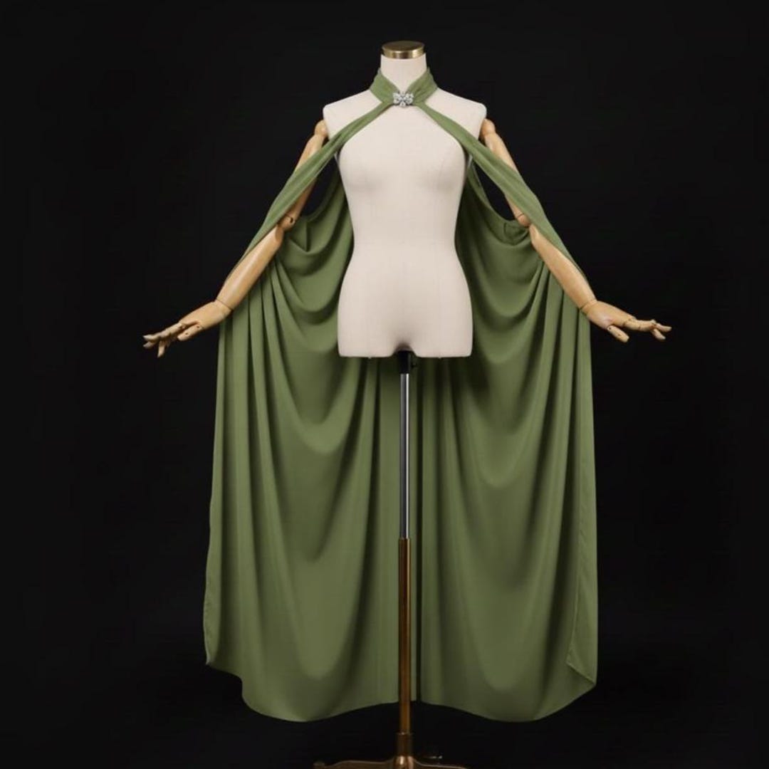 LARP Medieval Hooded Cape – Unisex Cloak for Witch, Wizard, Fairy, or ...