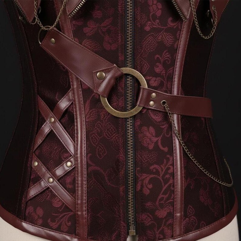 LARP Corpete Viking Medieval – Colete de Couro Fantasia Steampunk para ...