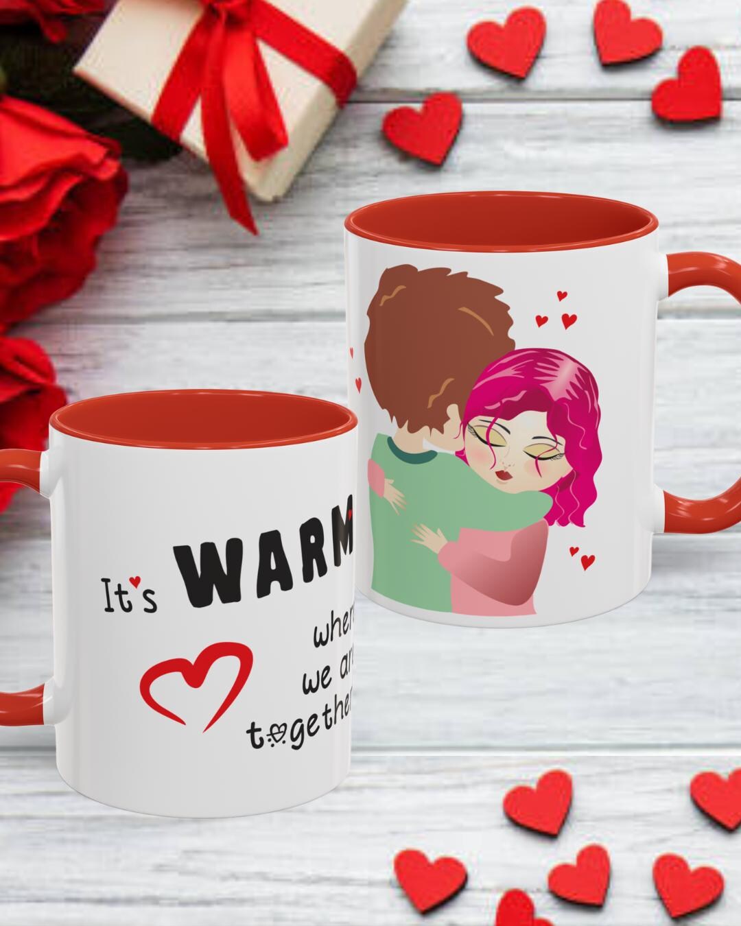 Romantic Valentine's Day Mug: Love Quote Ceramic Coffee Cup - Etsy