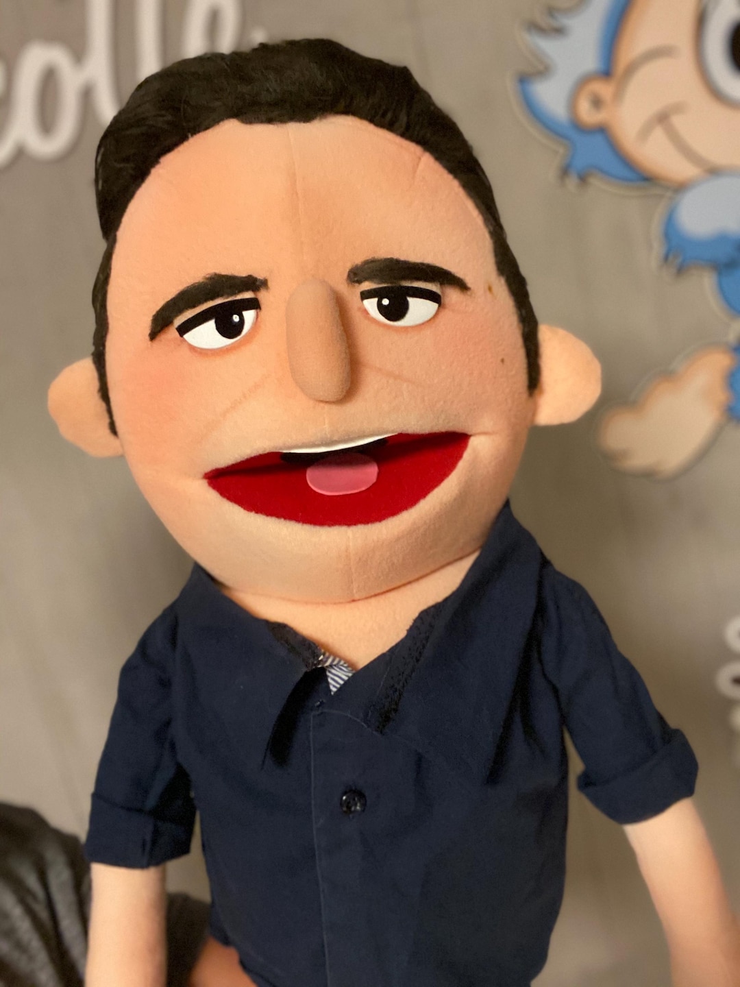 Custom Puppet-style Muppet | Personalized Lookalike Portrait | Handmade ...