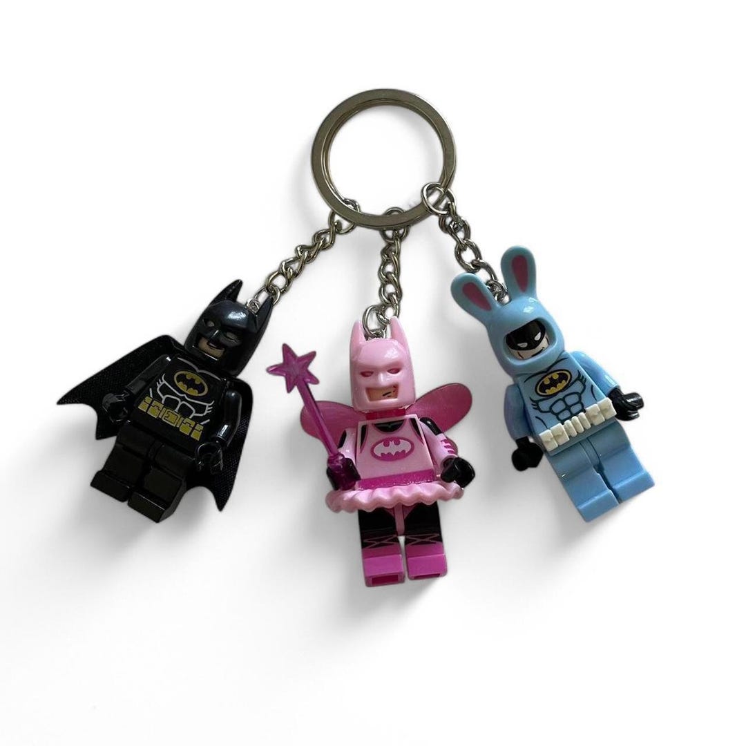 LEGO Batman Keychain Bundle - Fairy, Bunny & Classic - Etsy