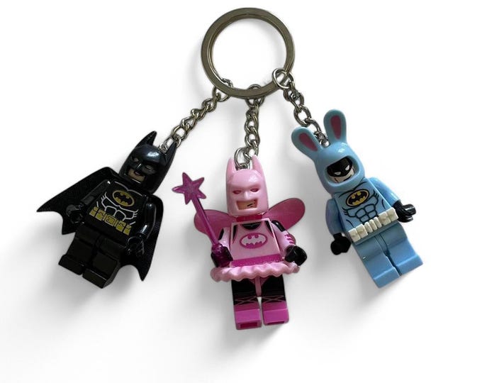 LEGO Batman Keychain Bundle - Fairy, Bunny & Classic - Etsy