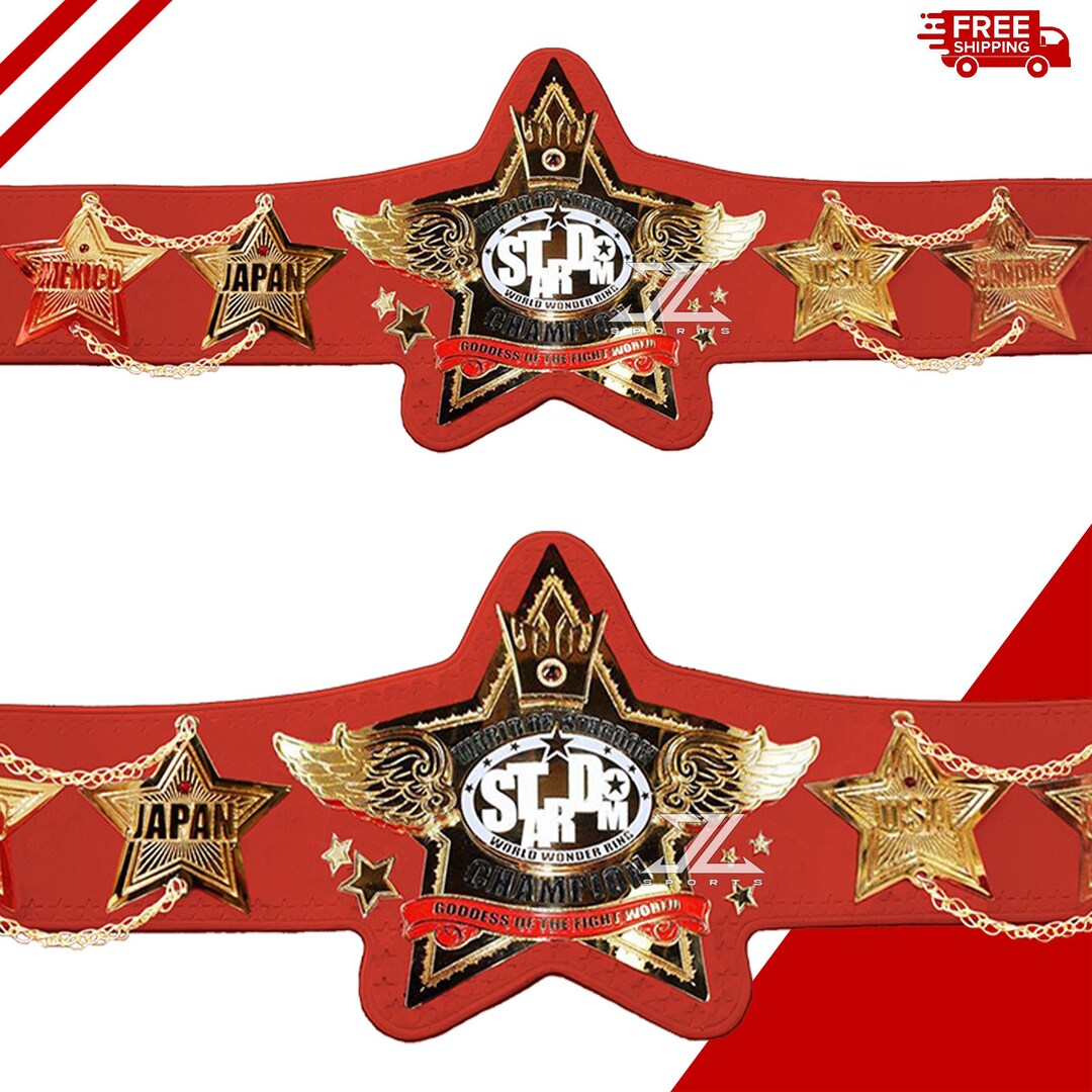 Goddess of Stardom Championship Title Belt – Fight World Heavyweight ...