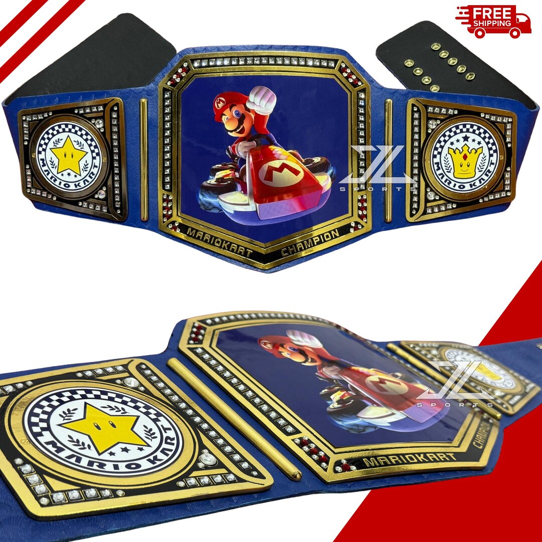 Mario Kart's Deluxe Racing Champion Belt – Kart 8 Deluxe Inspired ...