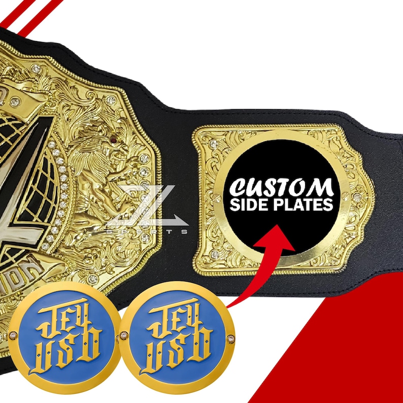 World Heavyweight Wrestling Championship Belt – Custom Side Plates ...