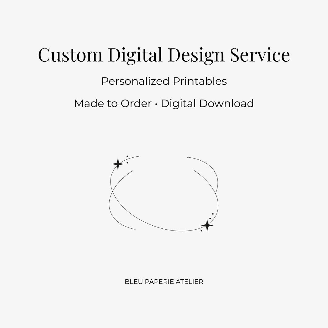 Custom Digital Design Service | Personalized Printable | Custom ...