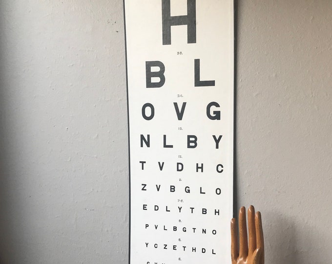 Vintage Eye Chart - Etsy