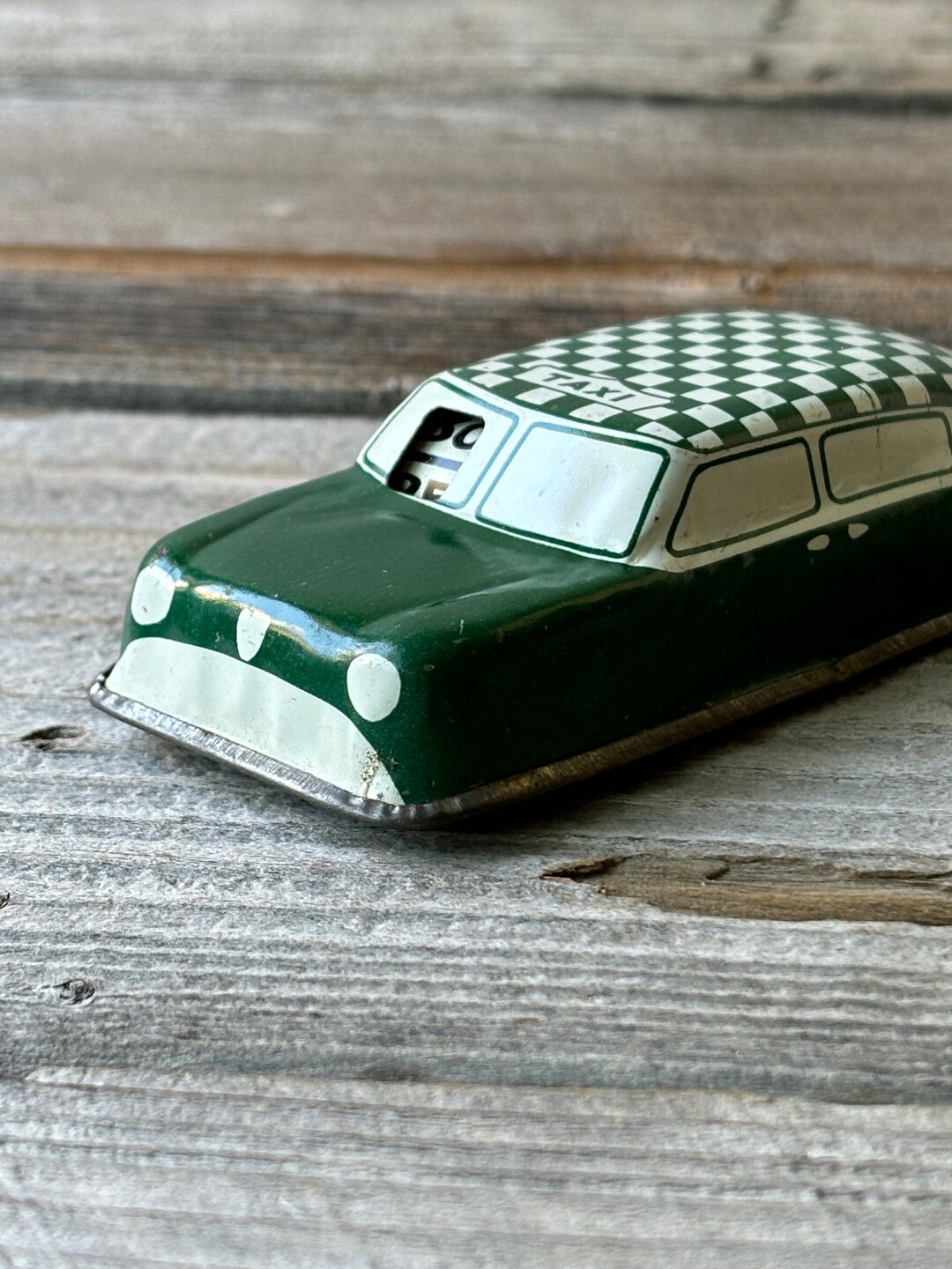 Vintage Tin Litho Taxi Cab Toy Car - Etsy