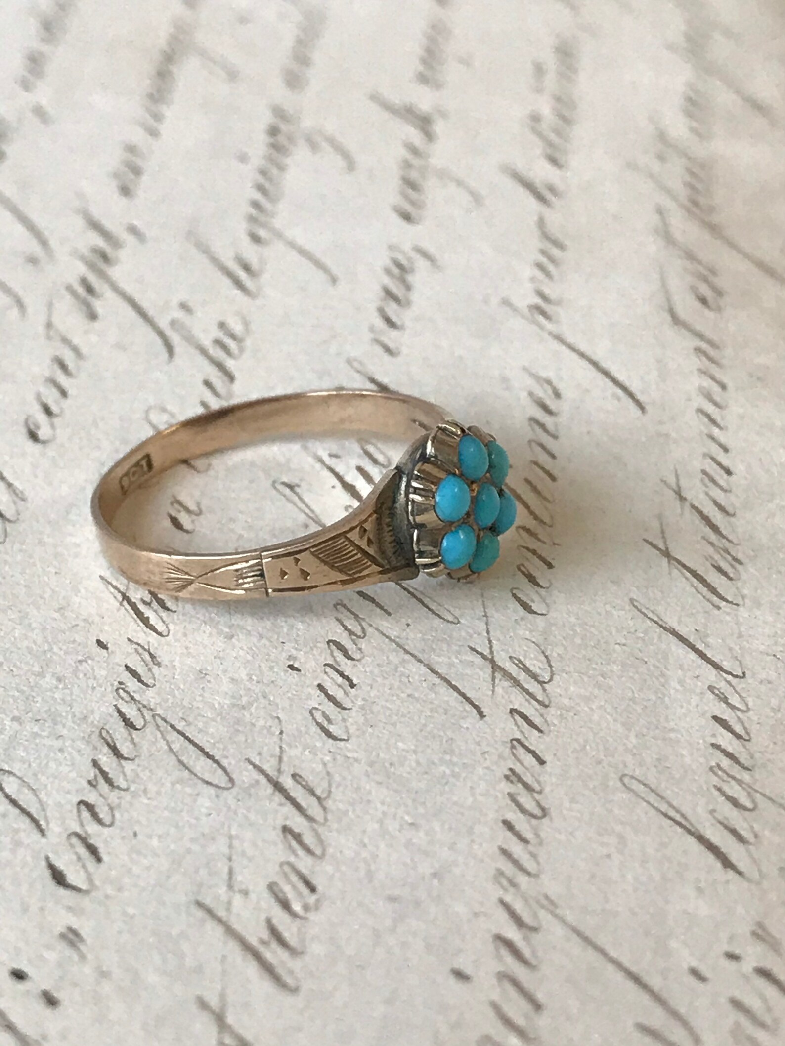 Antique Turquoise Ring | Etsy