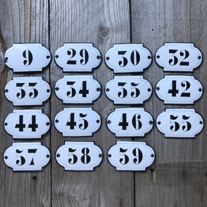 Antique French Number Plaque - Etsy