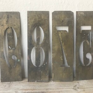 Unusual Antique Number Stencils - Etsy