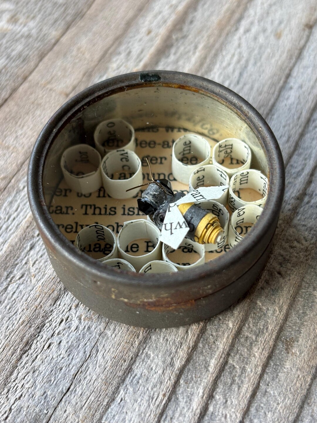 Miniature Bee Paper Sculpture - Etsy