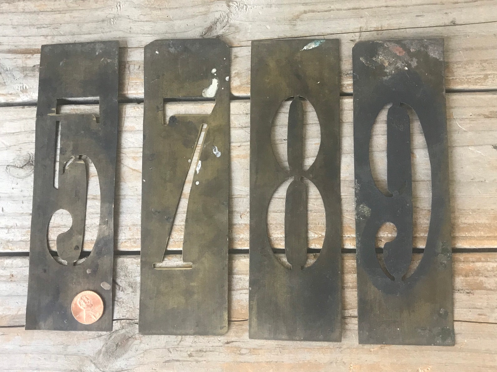 Unusual Antique Number Stencils - Etsy