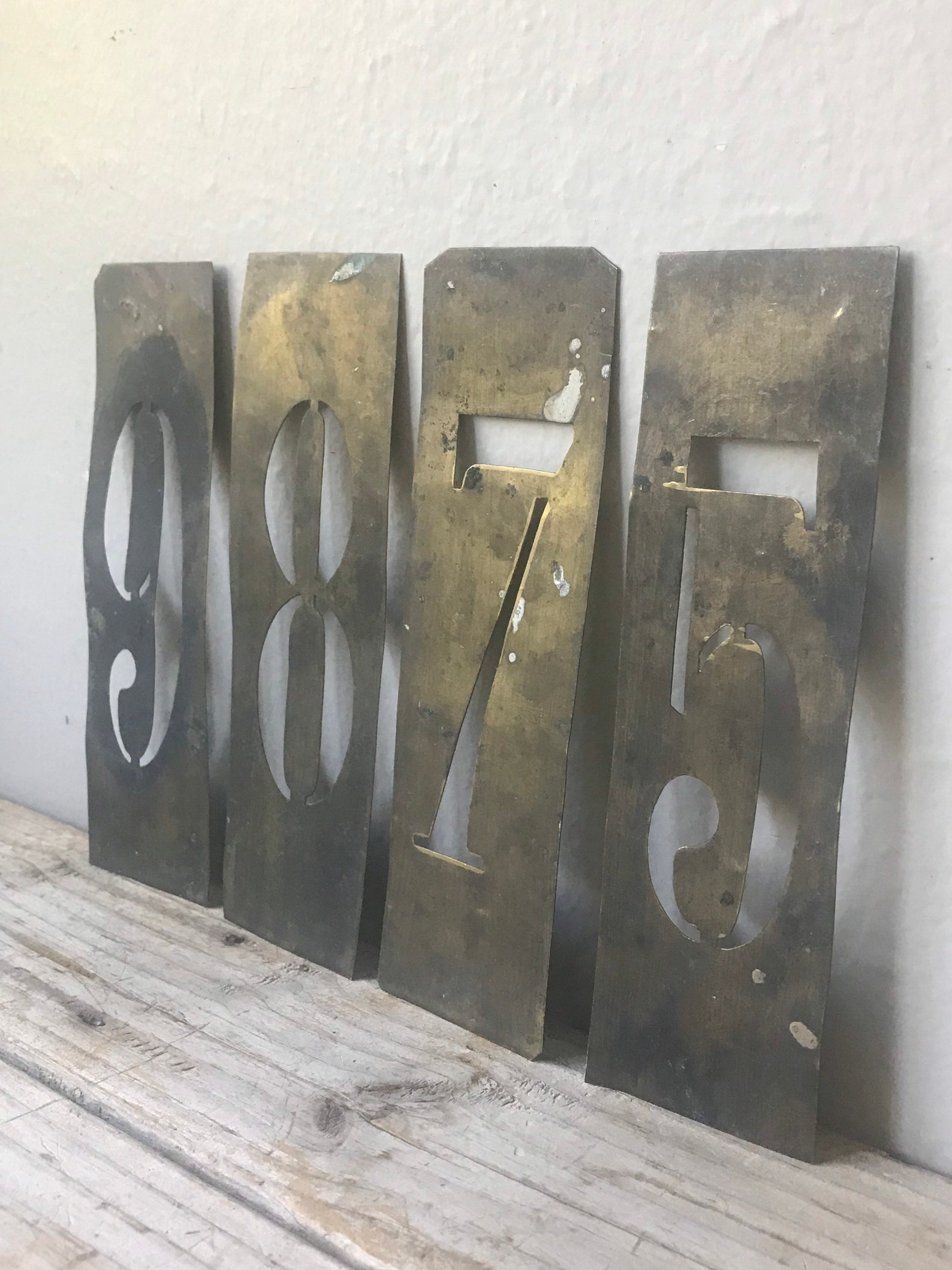 Unusual Antique Number Stencils - Etsy