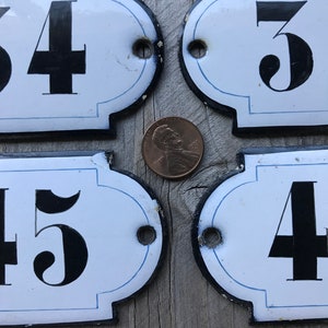Antique French Number Plaque - Etsy