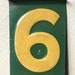 Vintage Gas Station Number Sign - Etsy