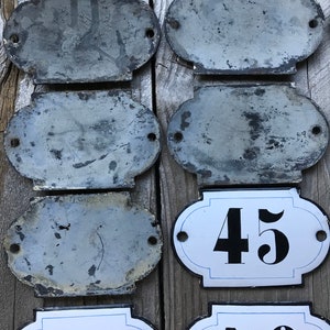 Antique French Number Plaque - Etsy