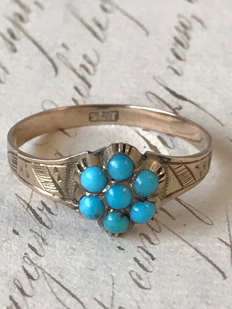Antique Turquoise Ring | Etsy