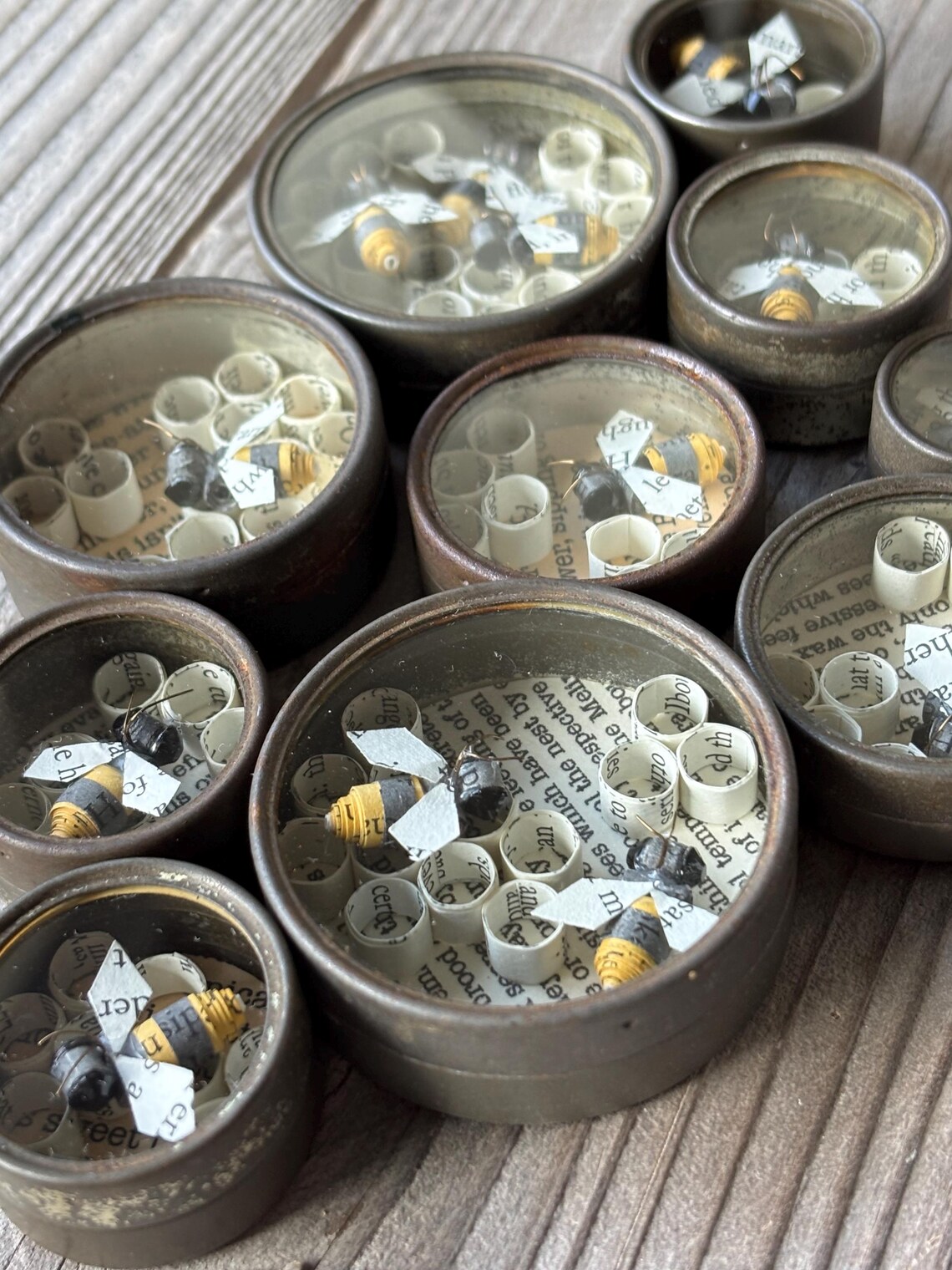 Miniature Bee Paper Sculpture - Etsy