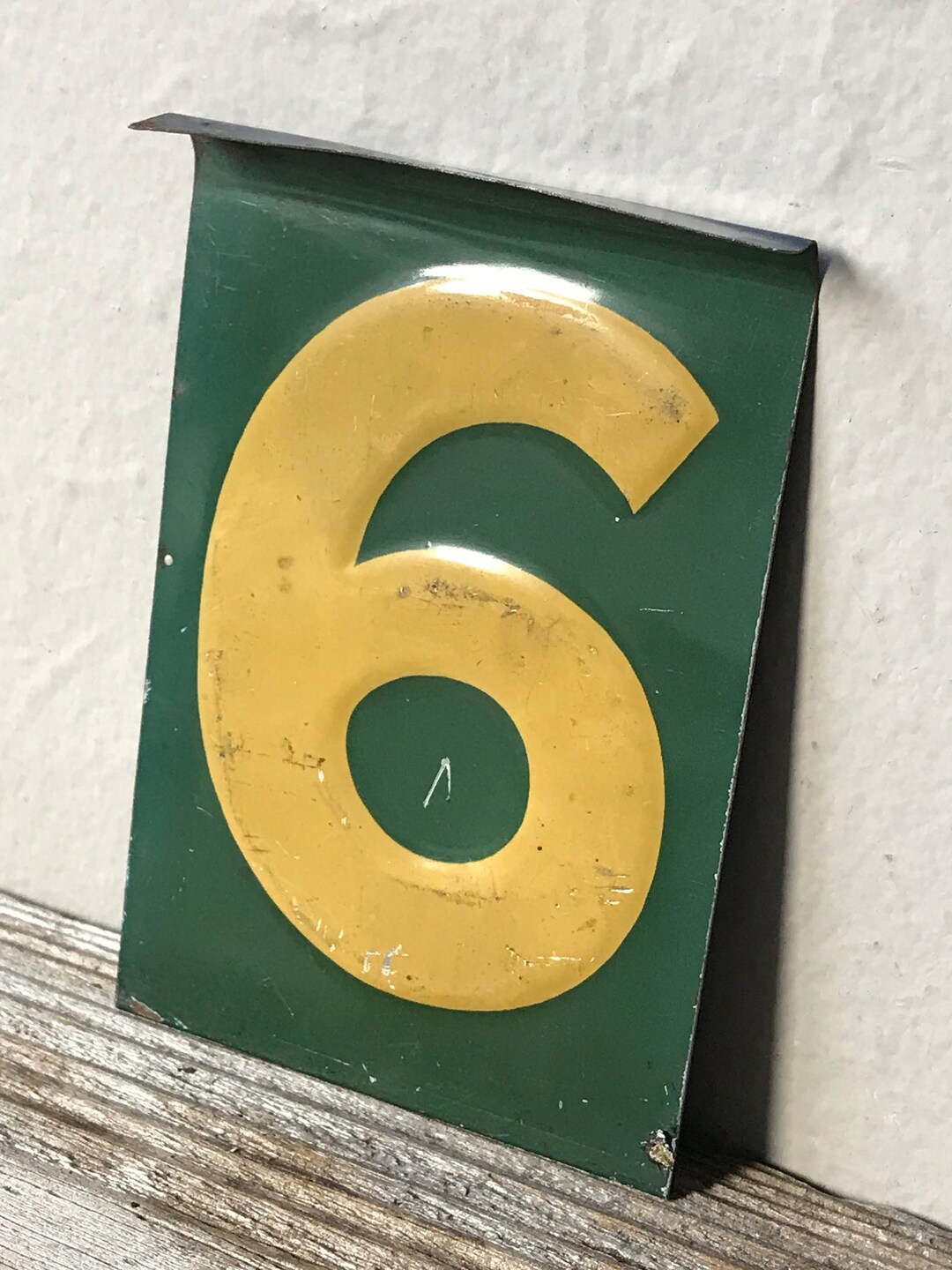 Vintage Gas Station Number Sign - Etsy