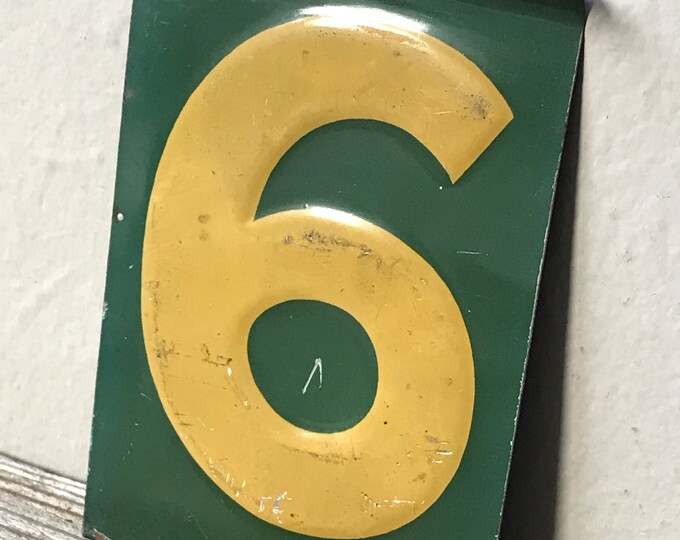Vintage Gas Station Number Sign - Etsy