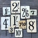 Antique French Number Plaque - Etsy