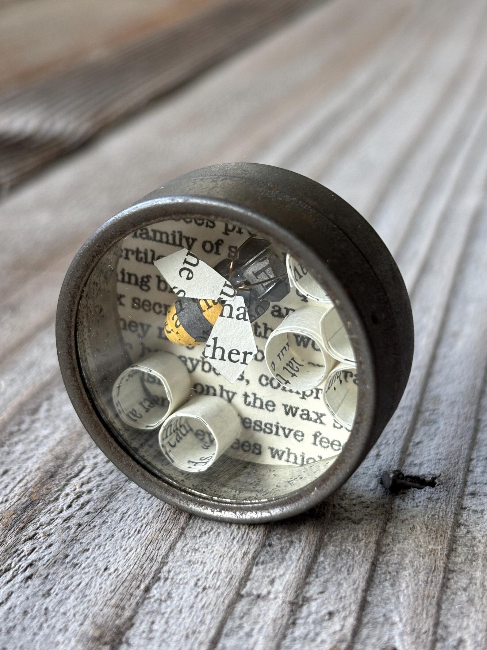 Miniature Bee Paper Sculpture - Etsy