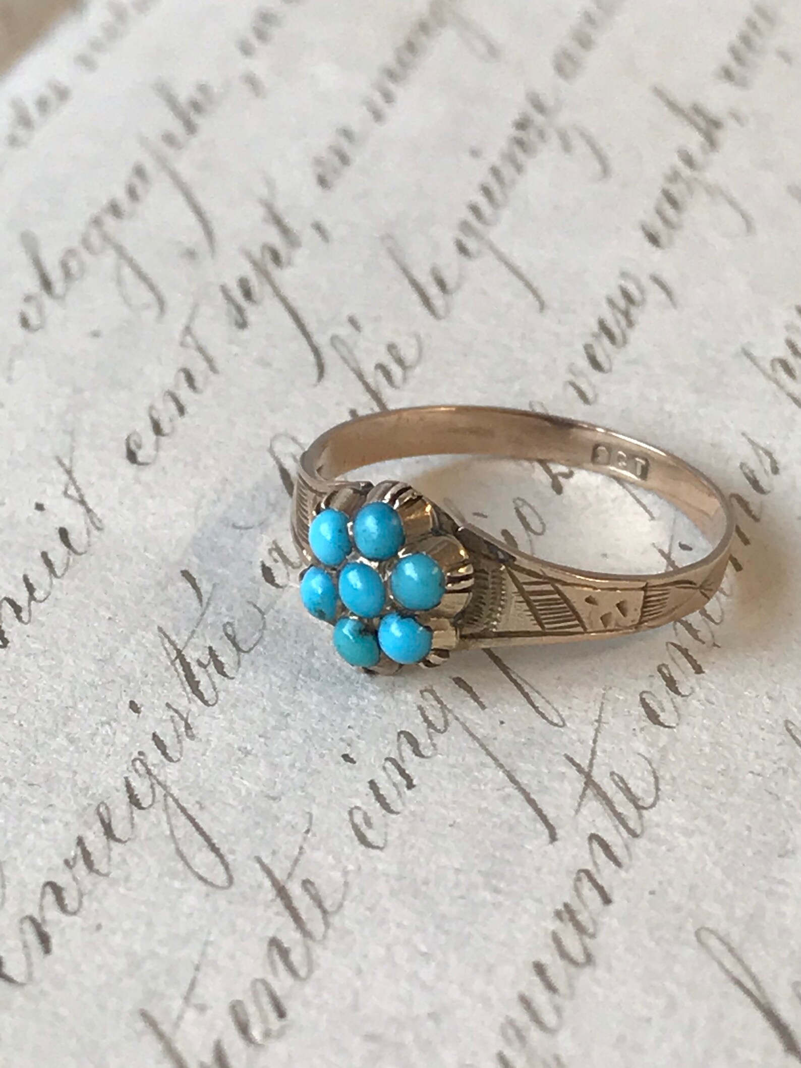 Antique Turquoise Ring | Etsy