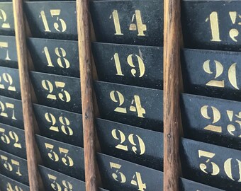 Antique Time Card Holder - Etsy
