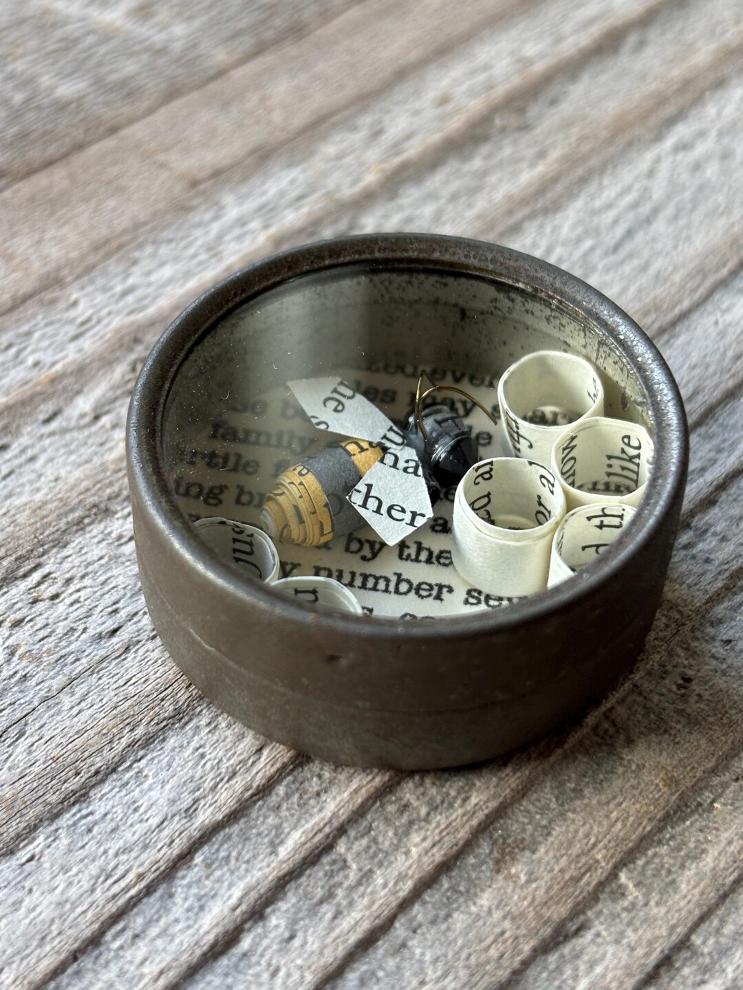 Miniature Bee Paper Sculpture - Etsy