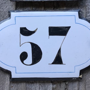 Antique French Number Plaque - Etsy