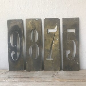 Unusual Antique Number Stencils - Etsy