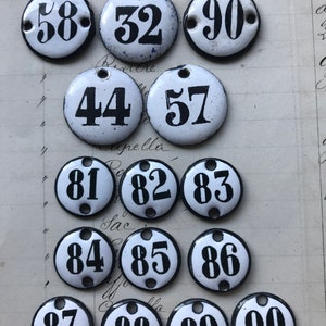 Antique French Number Plaques - Etsy