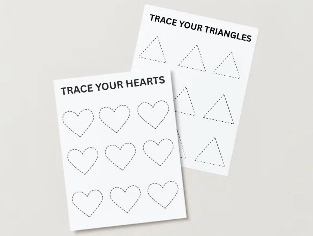 10 Traceable Shapes - Etsy Australia