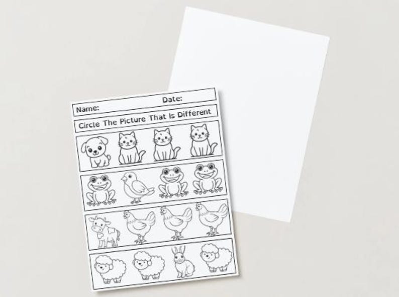 Color the Picture That is Different Color Worksheet for Kids, Printable ...
