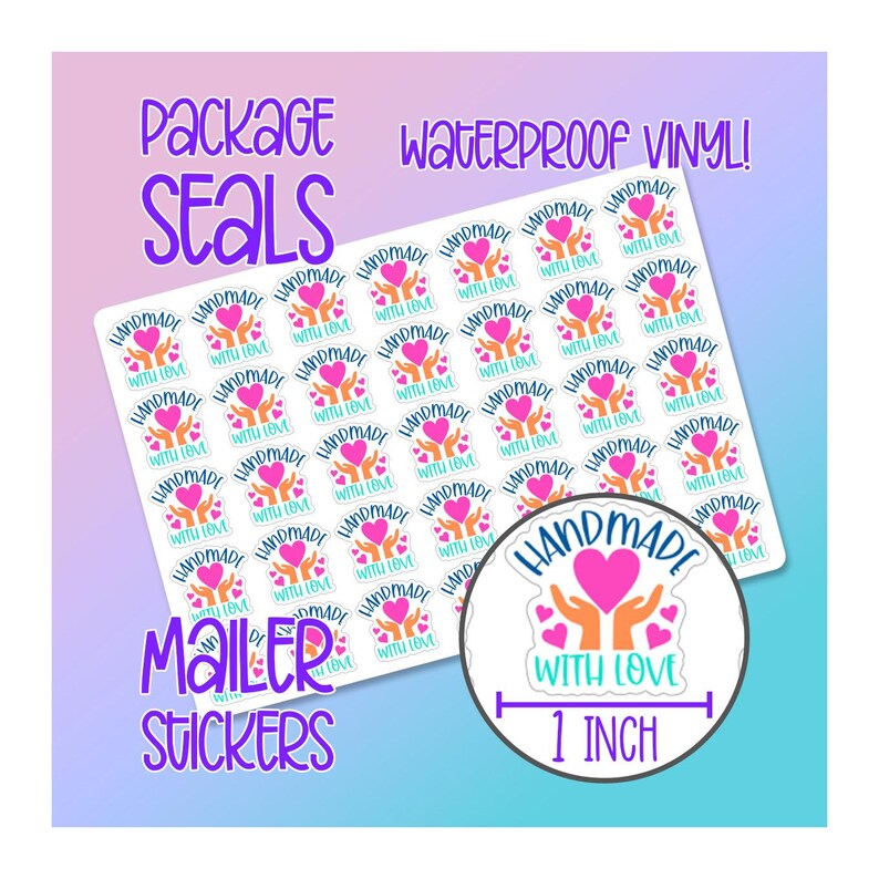 Small Business Package and Envelope Seals / Labels - Waterproof Matte ...