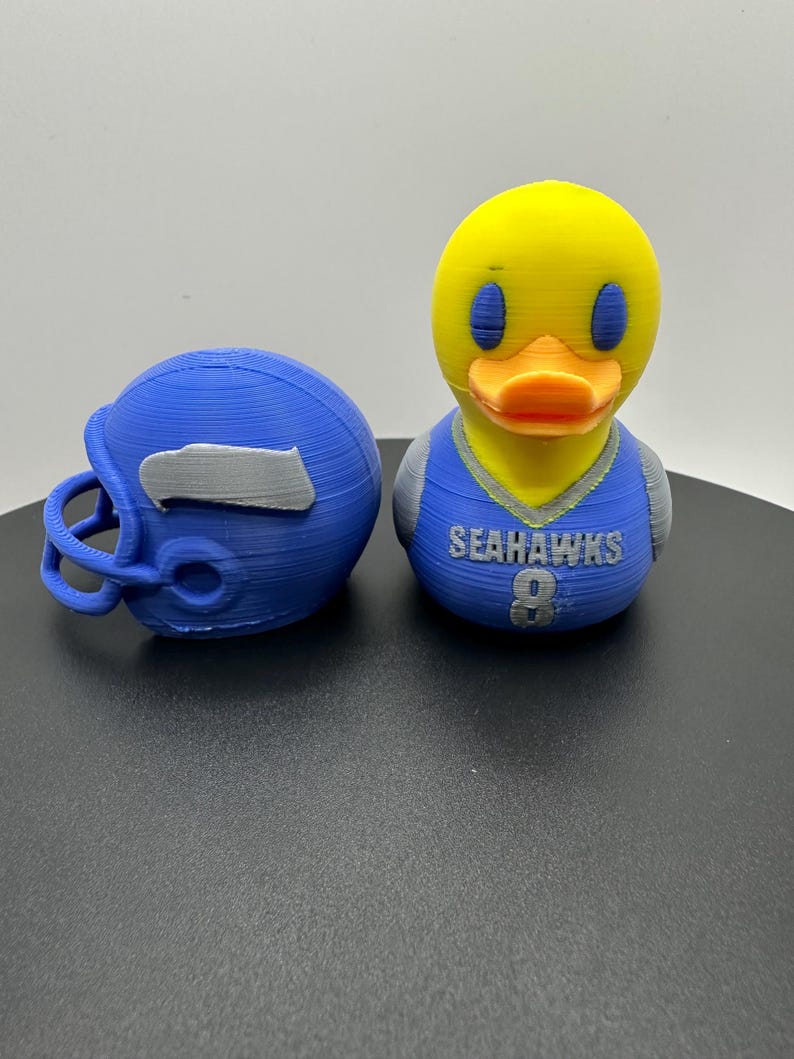 Seattle Football Player Duck - 3D Printed Collectible Duck - Etsy