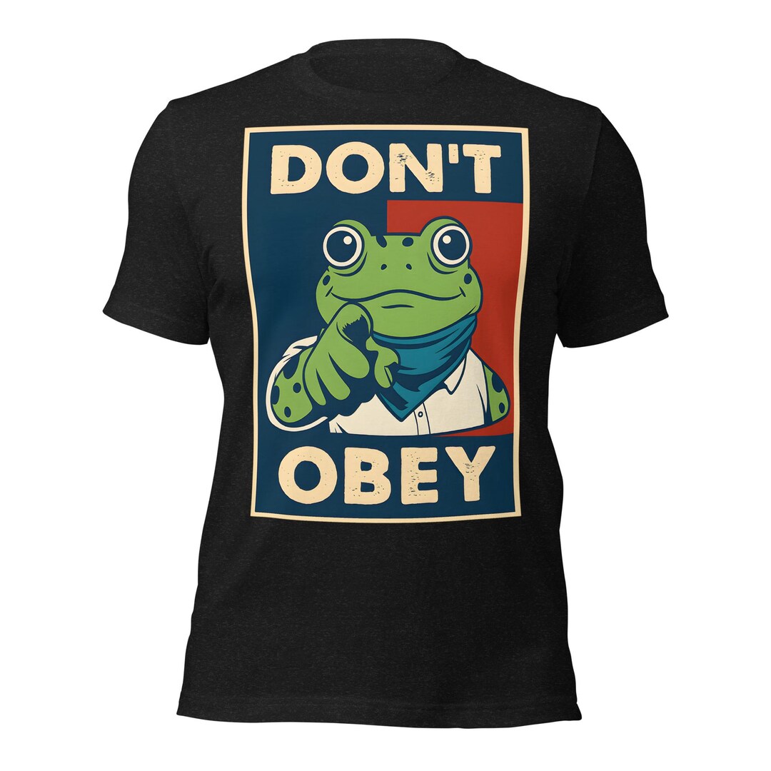 Portland Frog Don’t Obey Retro Style Unisex T-shirt - Etsy