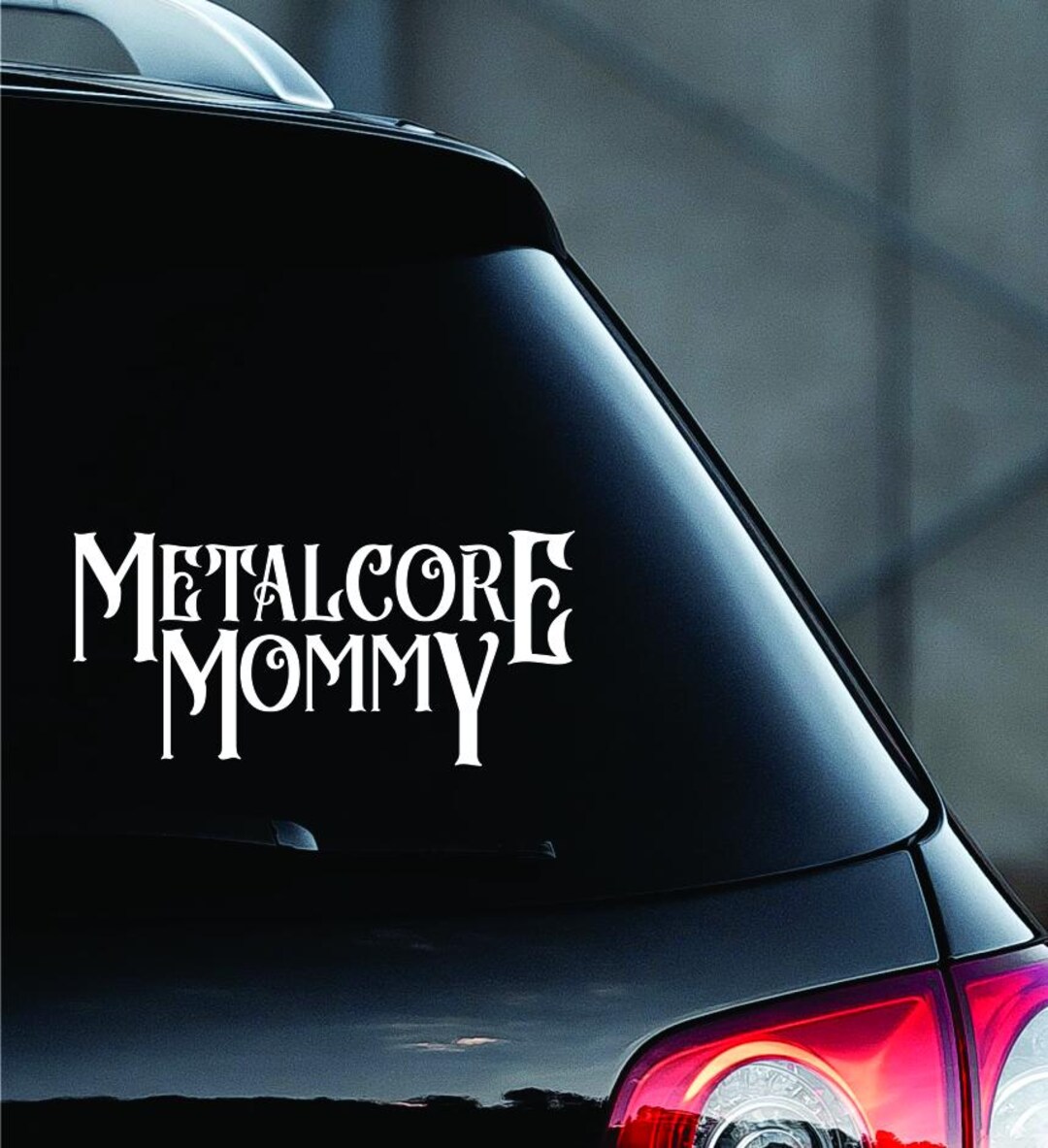 Metalcore Mommy Car Decal Funny Window Bumper Sticker Laptop Guitar Emo ...