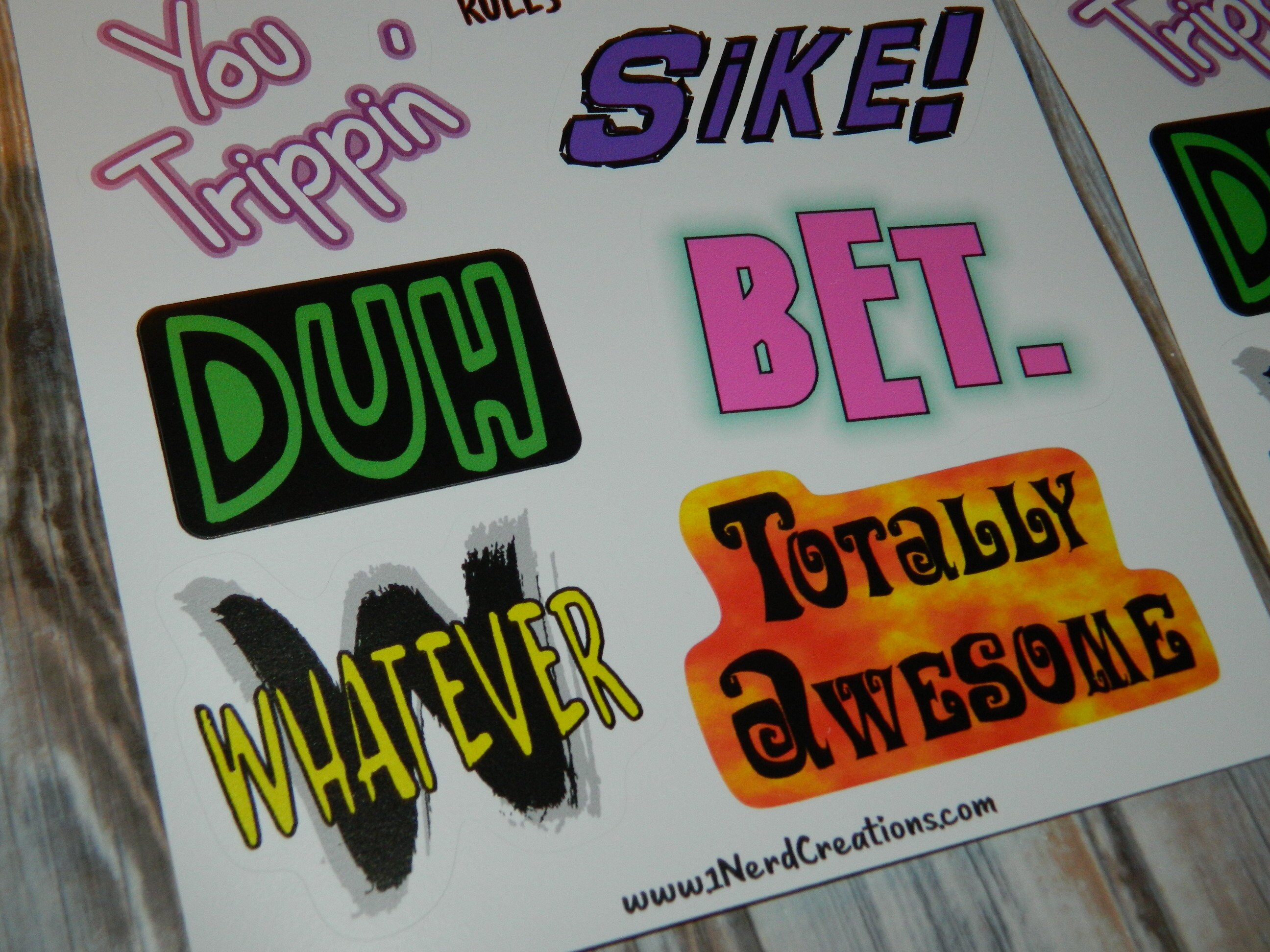 Gen X Rules 20 Vinyl Stickers 2 Full Color DIE CUT Sheets | Etsy