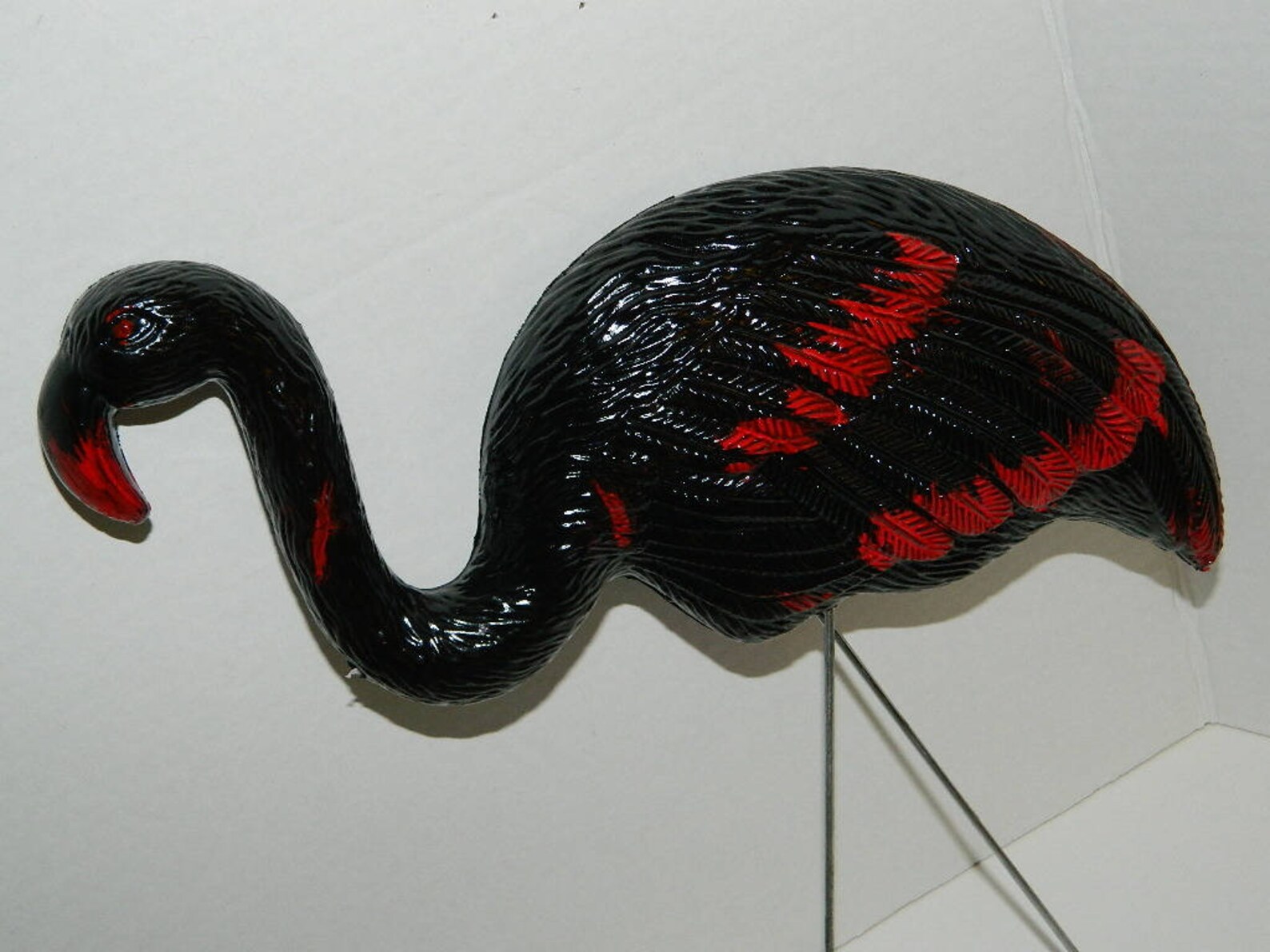 Goth Black Red Zombie Flamingo Yard Sculpture Garden Decor - Etsy
