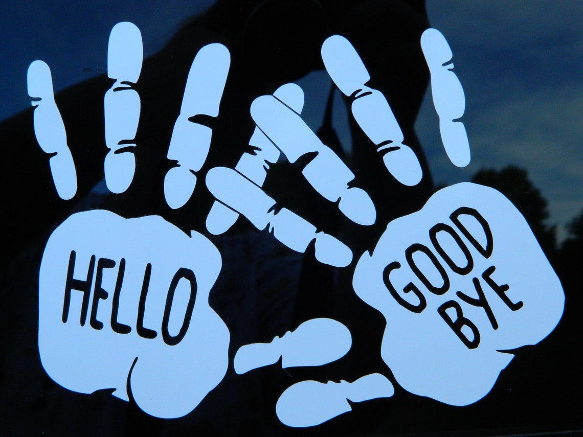 Hello Goodbye Klaus Hand Tattoos Car Decal Sticker Laptop - Etsy