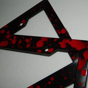 Blood Splattered Black Plastic License Plate Frames Car Truck Zombie ...