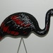 Goth Black Red Zombie Flamingo Yard Sculpture Garden Decor Blood ...