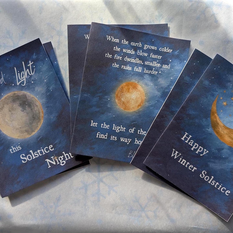 Solstice Blank Cards - Etsy