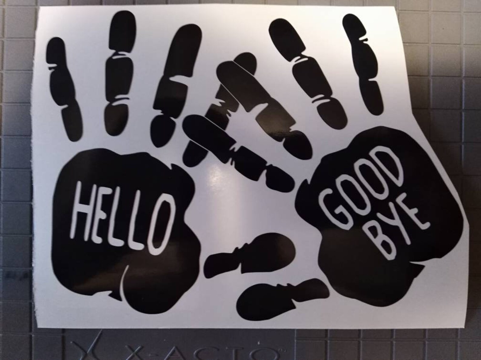 Hello Goodbye Klaus Hand Tattoos Car Decal Sticker Laptop - Etsy