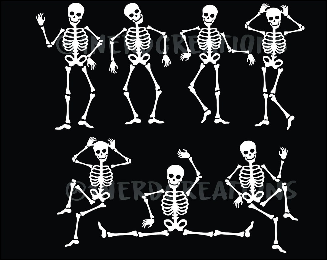 Skeletons Car Decals Dancing Happy Silly Skelly Skellies Halloween ...